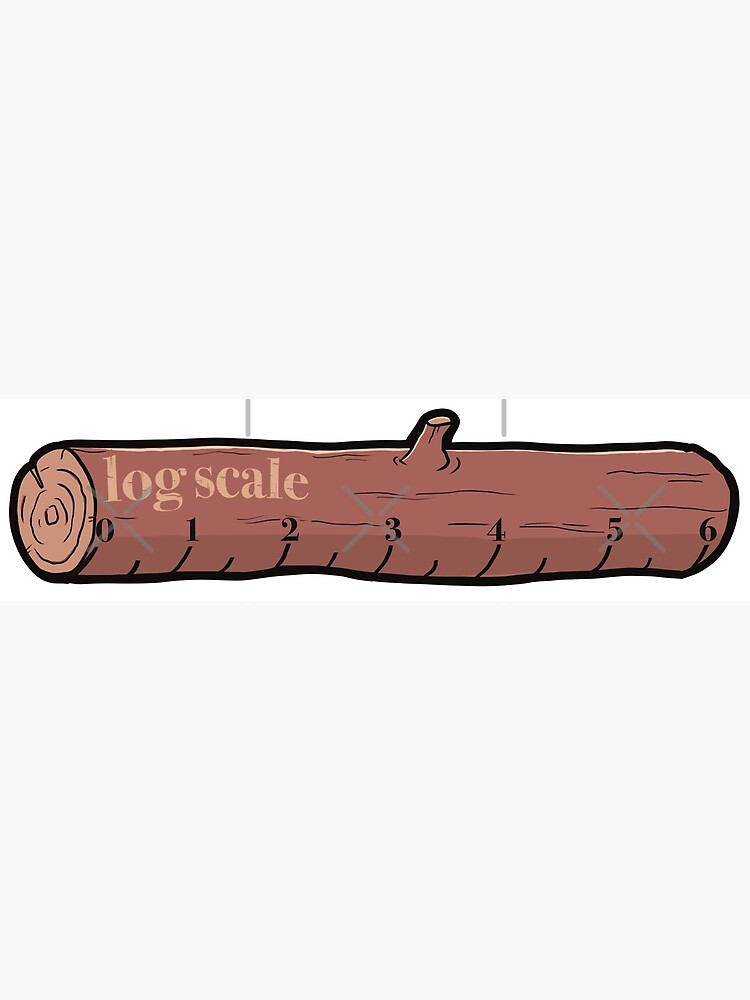 "log scale (for log transformation)" Poster for Sale by TrailMixArt ...