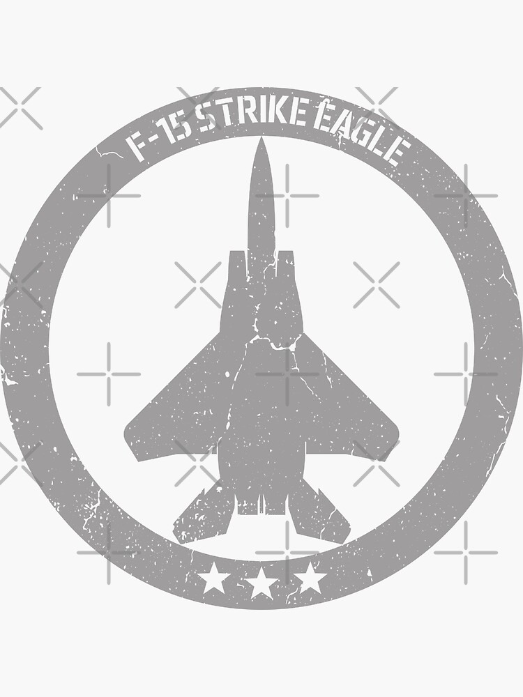 "F-15 Strike Eagle multirole fighter aircraft" Sticker by Dirk4171 ...