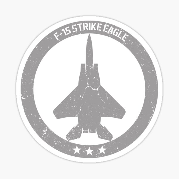 "F-15 Strike Eagle multirole fighter aircraft" Sticker by Dirk4171 ...