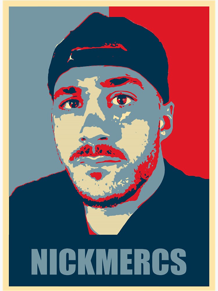 "Nickmercs " Sticker for Sale by discovintage | Redbubble
