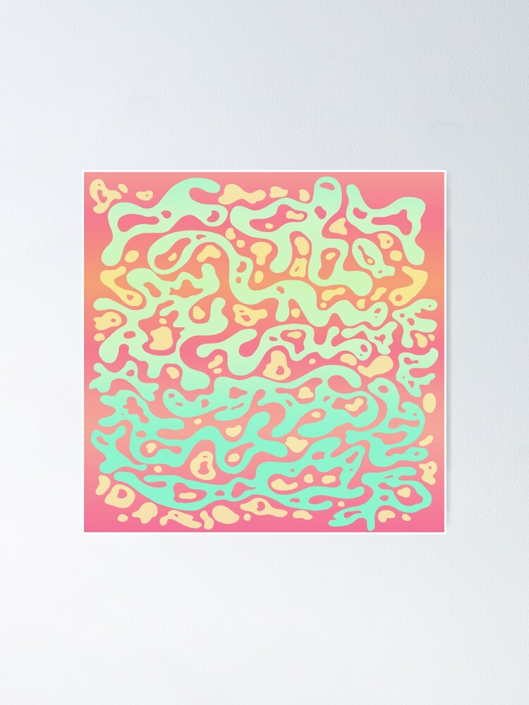 "Wiggly Pattern (Ombre)" Poster for Sale by ShnoobDesign | Redbubble