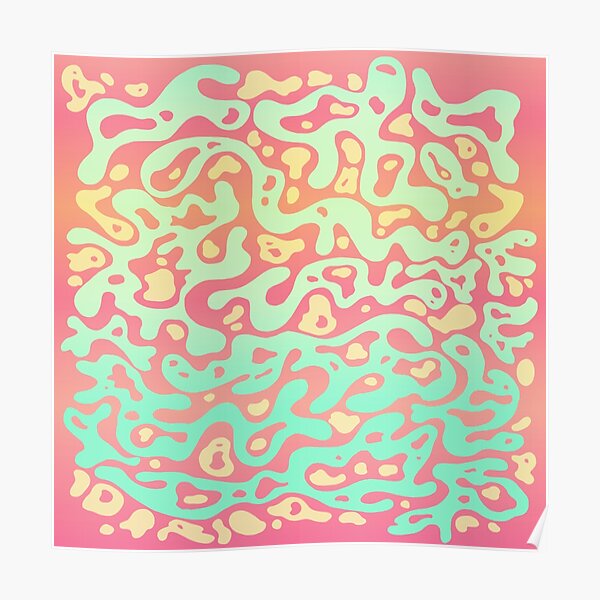"Wiggly Pattern (Ombre)" Poster for Sale by ShnoobDesign | Redbubble