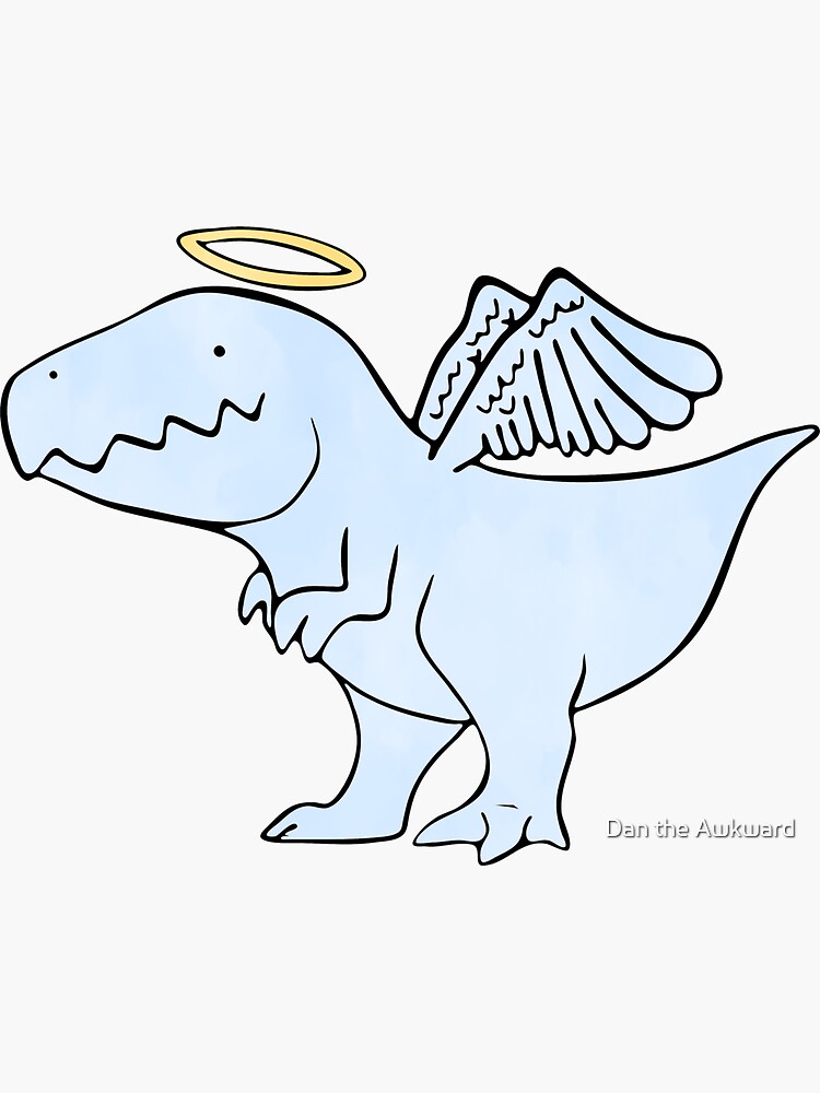 "Multiverse Of Rexes - Angel Rex" Sticker for Sale by yihanlow | Redbubble