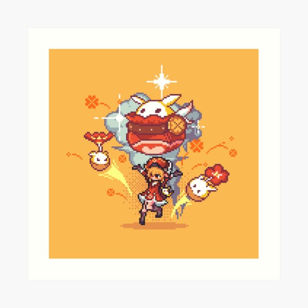 "Klee - Genshin Impact Pixel Art" Art Print for Sale by ekasetyanugraha ...