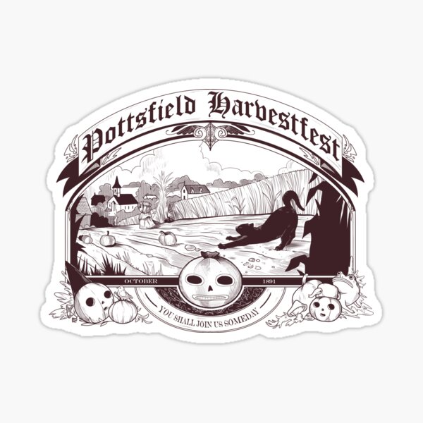 "over the garden wall pottsfield harvestfest" Sticker for Sale by ...