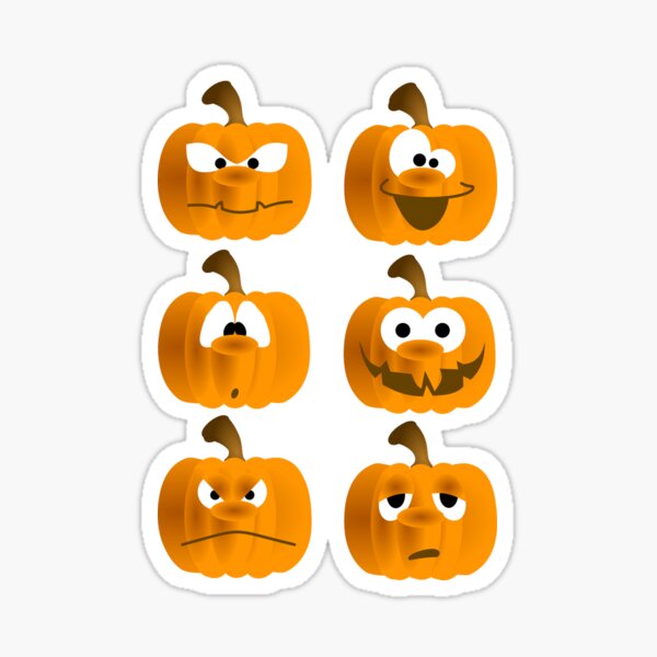 " Halloween Scary and funny faces" Sticker for Sale by YASSINOOS10 ...