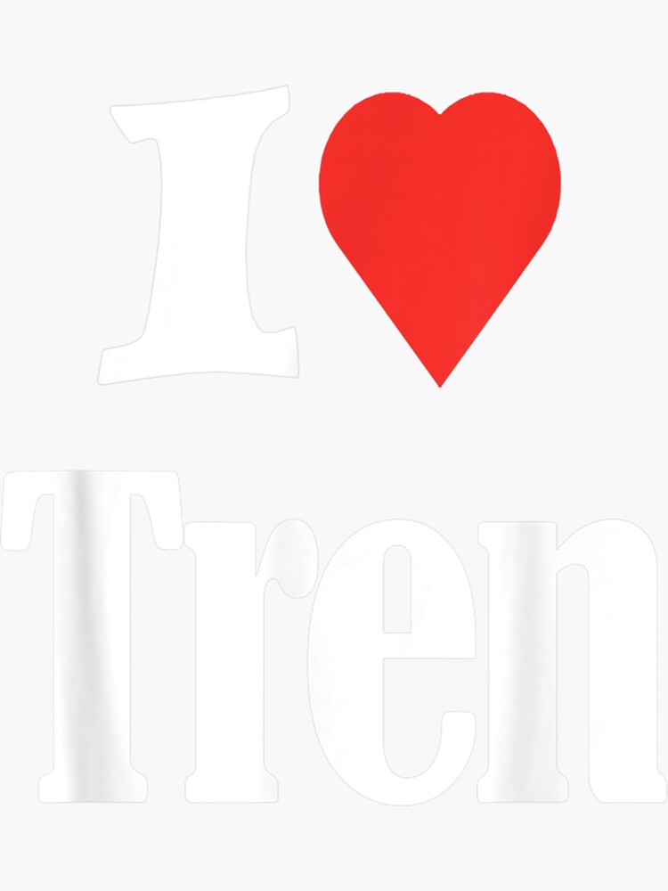 "Funny Workout Quote, I Love Tren Design,cool Bodybuilder" Sticker for ...