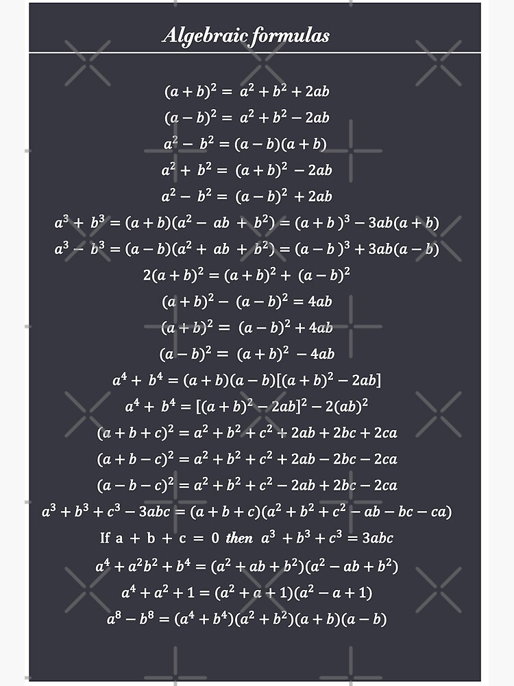 Algebraic Formula