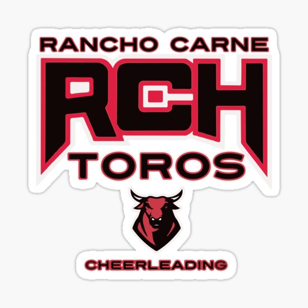 "Rancho Carne Toros Cheerleading Classic Style black" Sticker for Sale ...