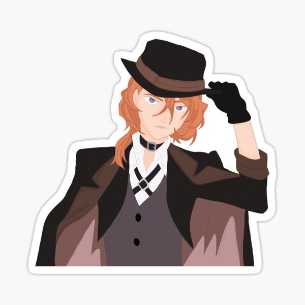 "chuuya nakahara bungo stray dogs original art" Sticker for Sale by ...