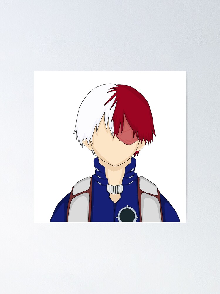 "shoto todoroki faceless art " Poster for Sale by miyyoly | Redbubble