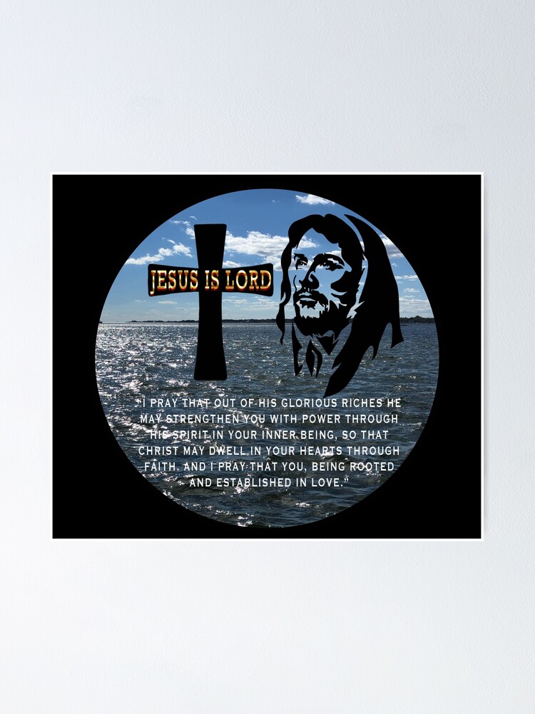 "Jesus Is Lord - Jesus Is Lord Gold Font - Gold Font " Poster for Sale ...