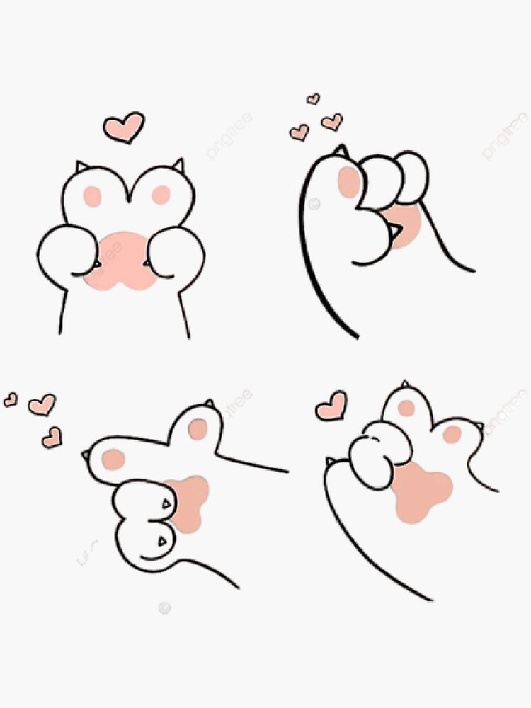 "cute cat legs" Sticker for Sale by sokonoya | Redbubble