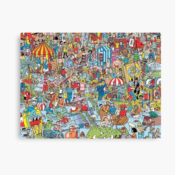 Lienzo «Dónde está Wally/ Waldo - encuentra a Wally/ Waldo Libro - Parte VIII Dónde está Wally ...