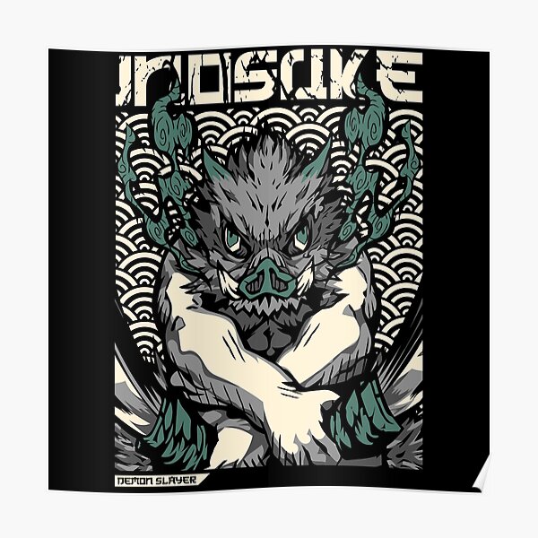 "inosuke demon slayer" Poster for Sale by youranimeworld | Redbubble