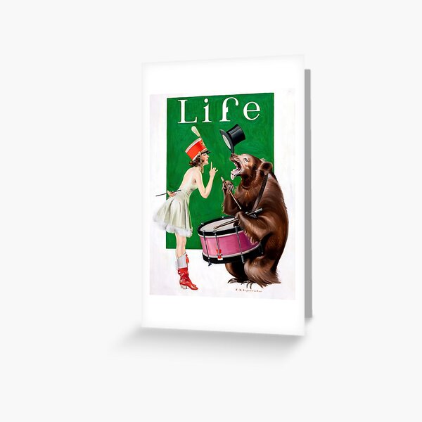 Tarjetas de felicitación « Cartel de ilustración de portada de vida ...