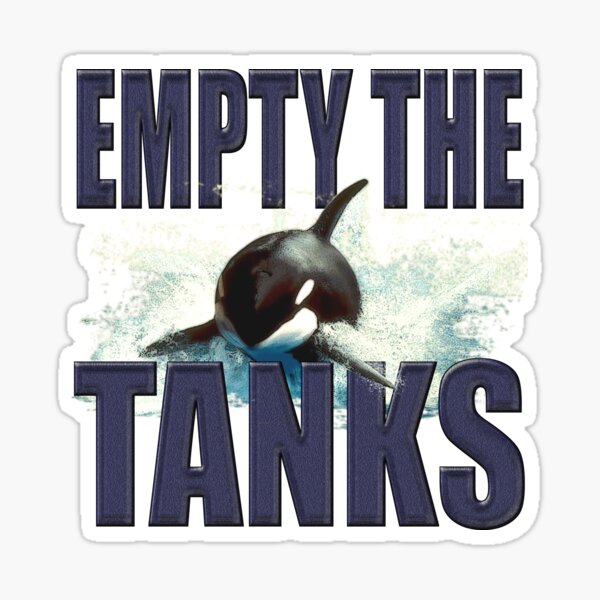 "Empty The Tanks" Sticker by Paparaw | Redbubble