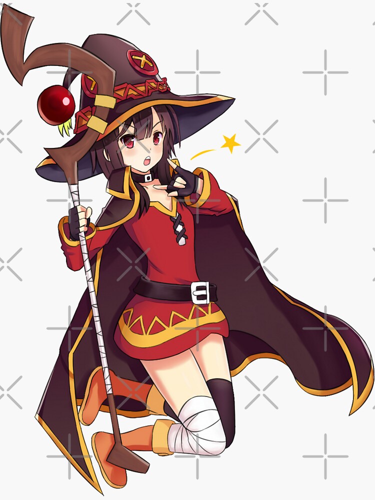 "Konosuba Megumin " Sticker for Sale by EntropicAN | Redbubble