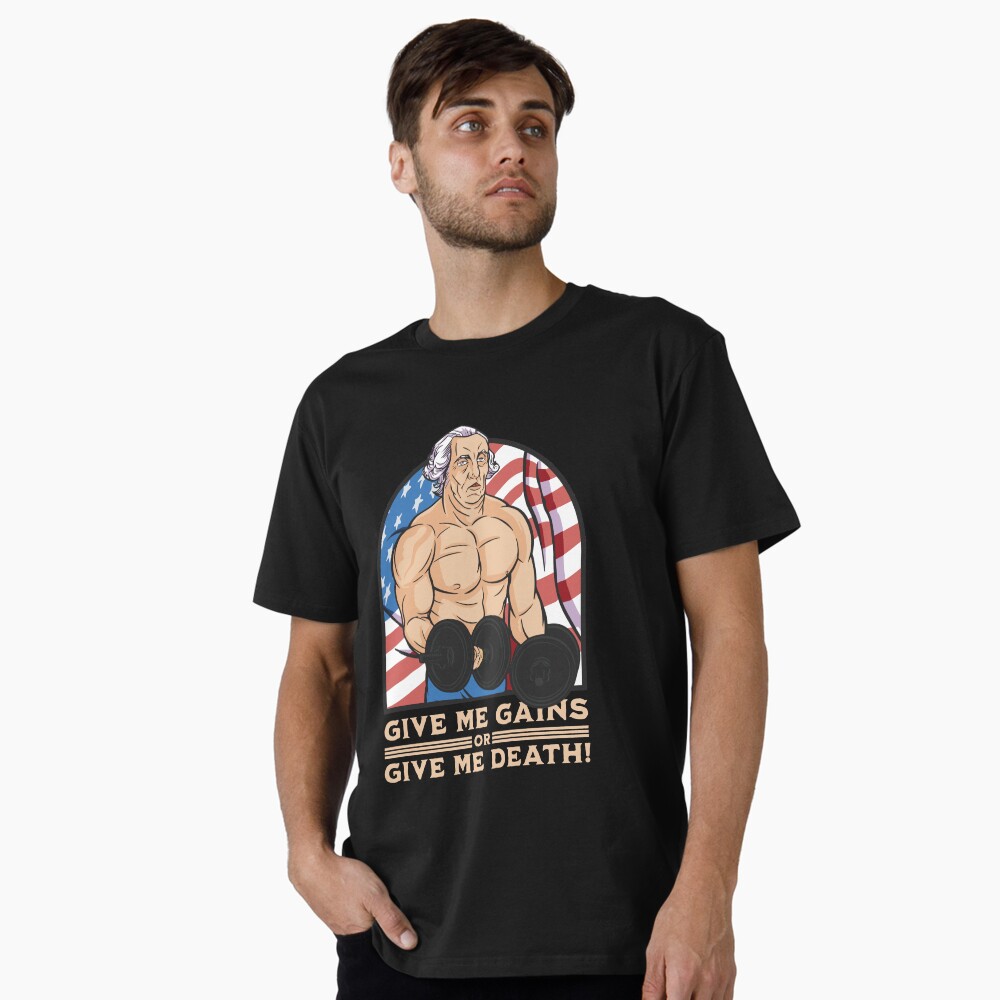 "George Washington American Flag Bodybuilder Deadlift" Poster for Sale ...