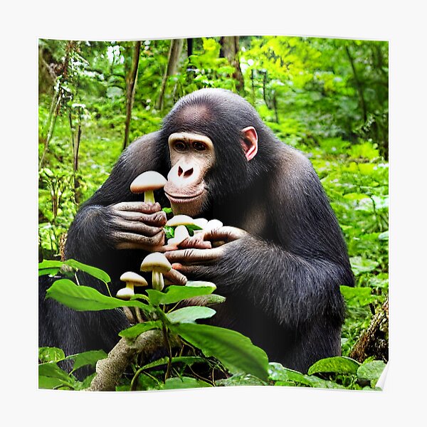 Póster «Prueba de la teoría del mono drogado» de SubtleSplit | Redbubble