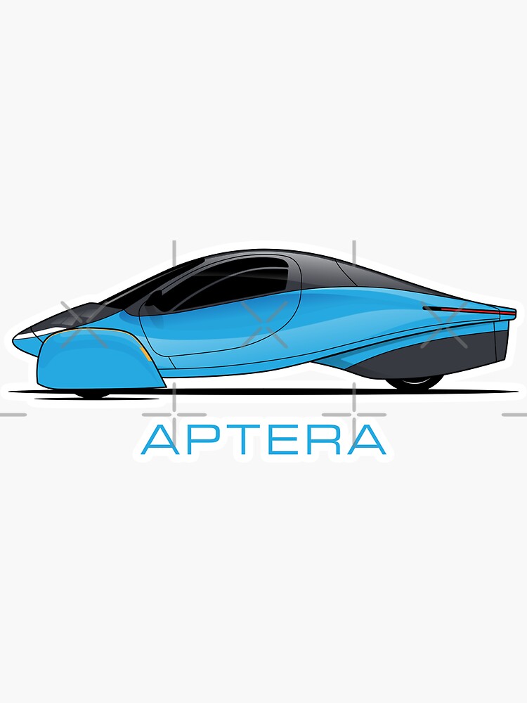 "Aptera Blue illustration" Sticker for Sale by blackdogshop | Redbubble