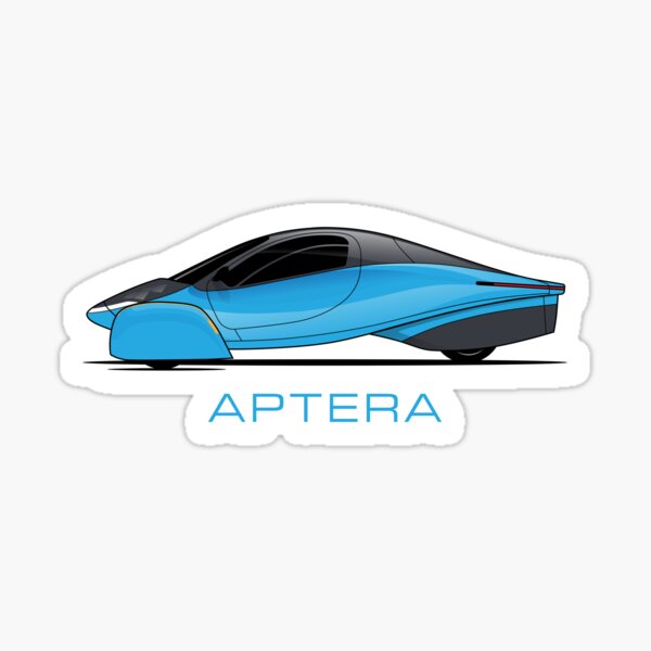 "Aptera Blue illustration" Sticker for Sale by blackdogshop | Redbubble