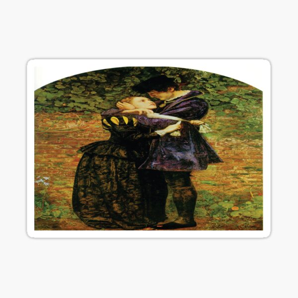 "John Everett Millais - The Huguenot wikimedia" Sticker for Sale by ...