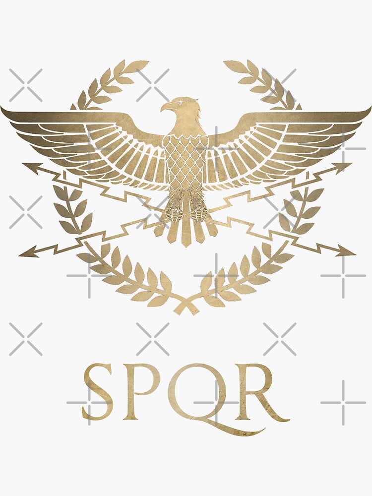 "SPQR " Sticker for Sale by TokyoGhost88 | Redbubble