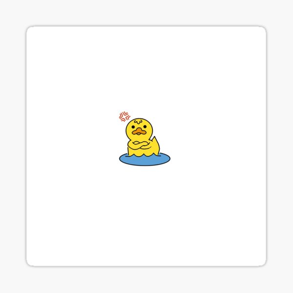 "Angry Passive Aggressive Duck" Sticker for Sale by DrSeaOtter | Redbubble