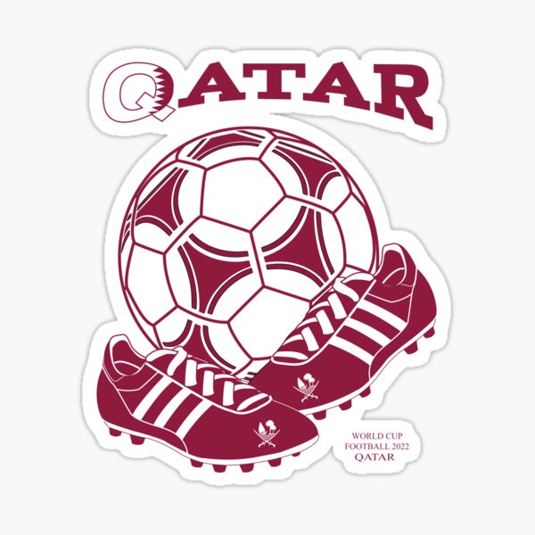 "Team Qatar World Cup Football Qatar 2022" Sticker for Sale by ...