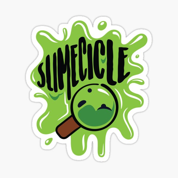 "Magnifying Glass Slimecicle Splat" Sticker for Sale by big12tee ...