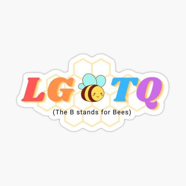 "LG(BEE)TQ" Sticker for Sale by Aethernut | Redbubble