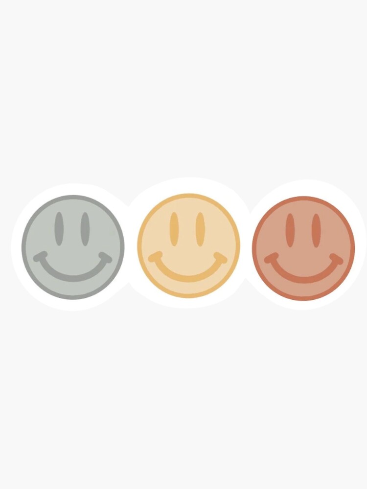 "boho smiley faces" Sticker for Sale by gracebono | Redbubble