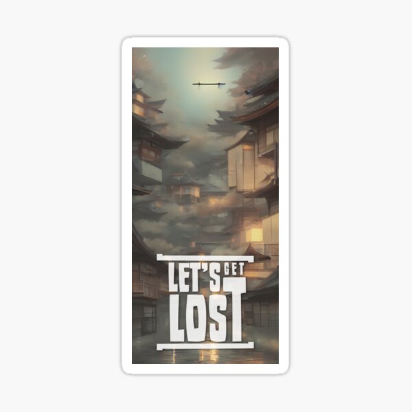 "Let's get lost" Sticker for Sale by Jacx-Studios | Redbubble