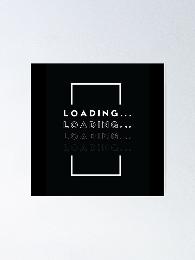 "Black White Simple Typography Loading Typography White Square ...