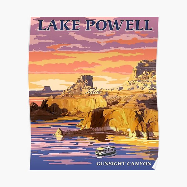 "lake powell - Lake Powell Sunrise - sunrise at lake powell" Poster for ...