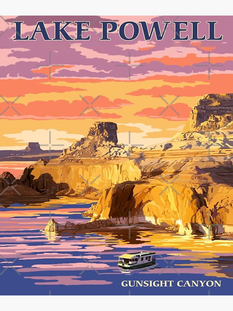 "lake powell - Lake Powell Sunrise - sunrise at lake powell" Sticker ...