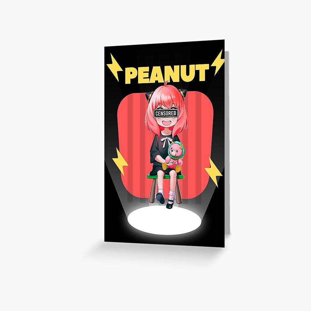 "Anya Forger Peanut - SPY X FAMILY" Greeting Card for Sale by Letoraxx ...