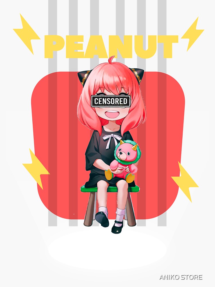 "Anya Forger Peanut - SPY X FAMILY" Sticker for Sale by Letoraxx ...
