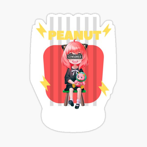 "Anya Forger Peanut - SPY X FAMILY" Sticker for Sale by Letoraxx ...
