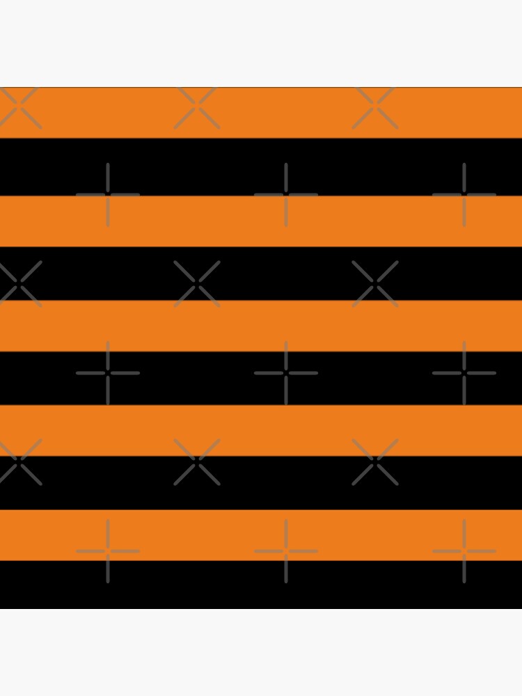 "Orange and Black Horizontal Stripes" Sticker for Sale by Dawnings ...