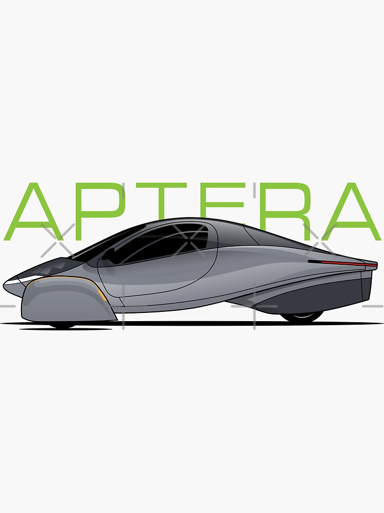 "Aptera Gray illustration" Sticker for Sale by blackdogshop | Redbubble