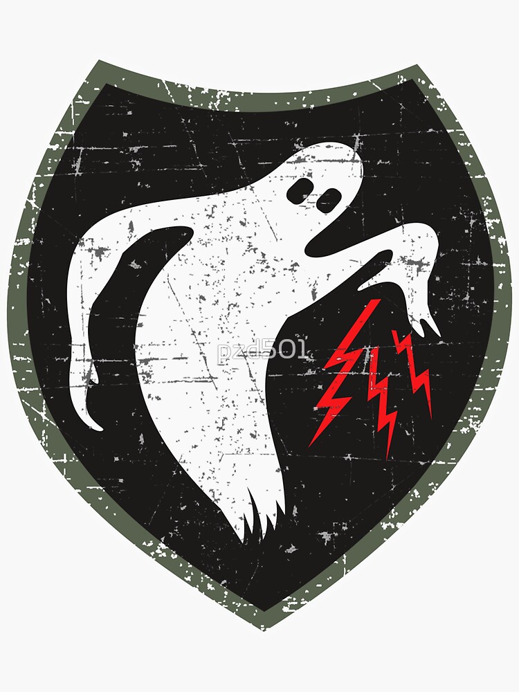 "US Army - Patton’s Ghost Army insignia - WB - Grunge Style " Sticker ...