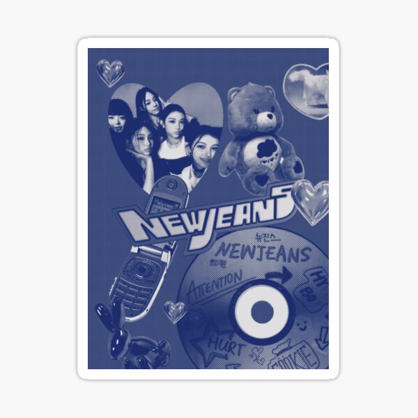 "NewJeans graphic" Sticker for Sale by itsbonnyhere | Redbubble