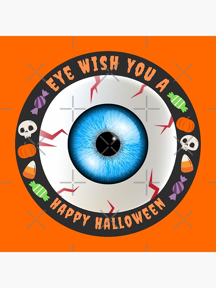Lámina fotográfica «Eye Wish You A Happy Halloween Scary Spooky Cute ...