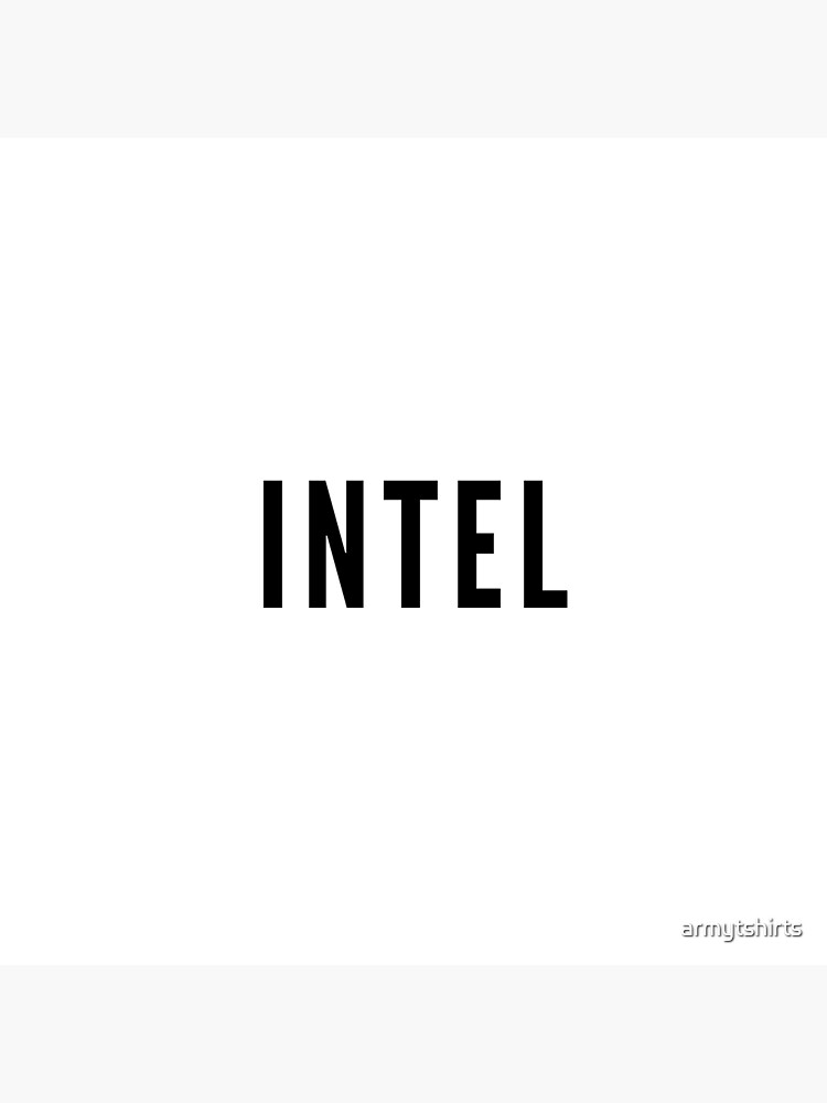 "INTEL" Art Board Print for Sale by armytshirts | Redbubble