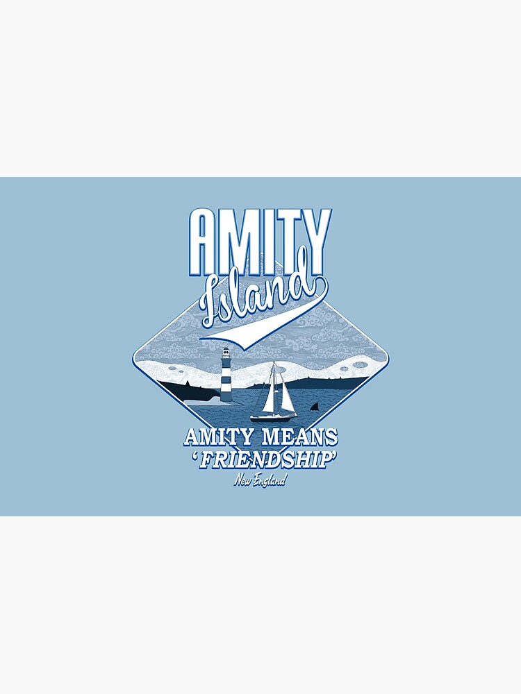 "Amity Island - Amity Means “Friendship” : Inspired by Jaws" Zipper ...