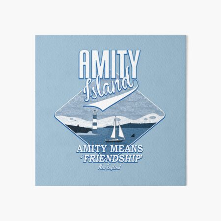 "Amity Island - Amity Means “Friendship” : Inspired by Jaws" Art Board ...