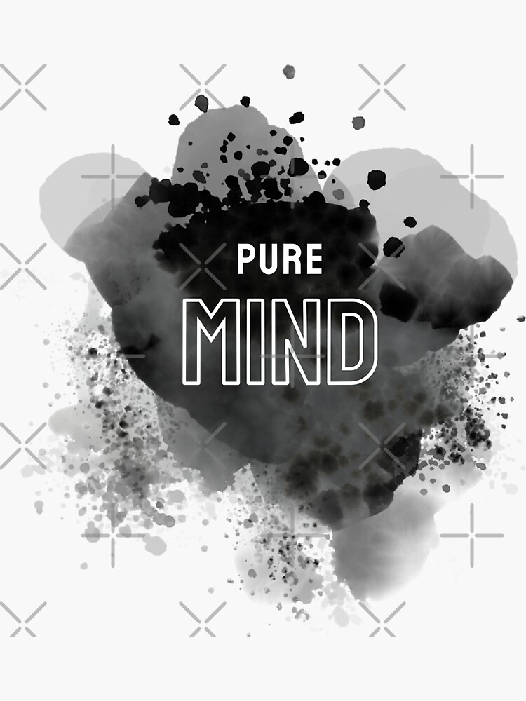 "Pure mind" Sticker for Sale by ART-SUNRISE | Redbubble
