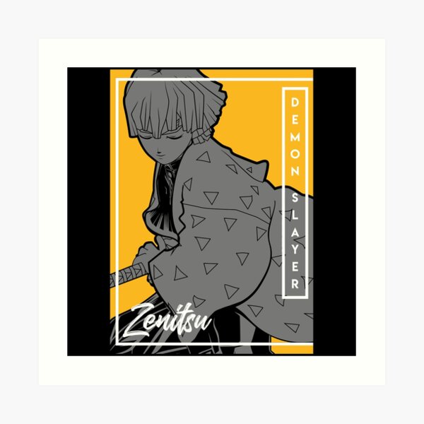 "zenitsu demon slayer" Art Print for Sale by youranimeworld | Redbubble